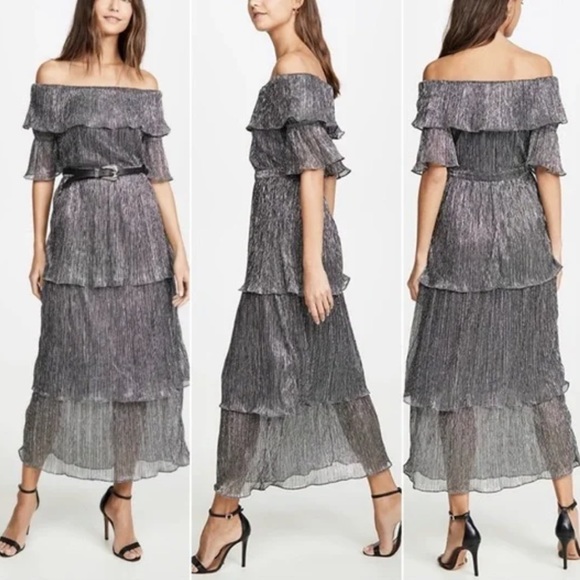 o.p.t | Dresses | Opt Formal Midi Metalic Gown | Poshmark